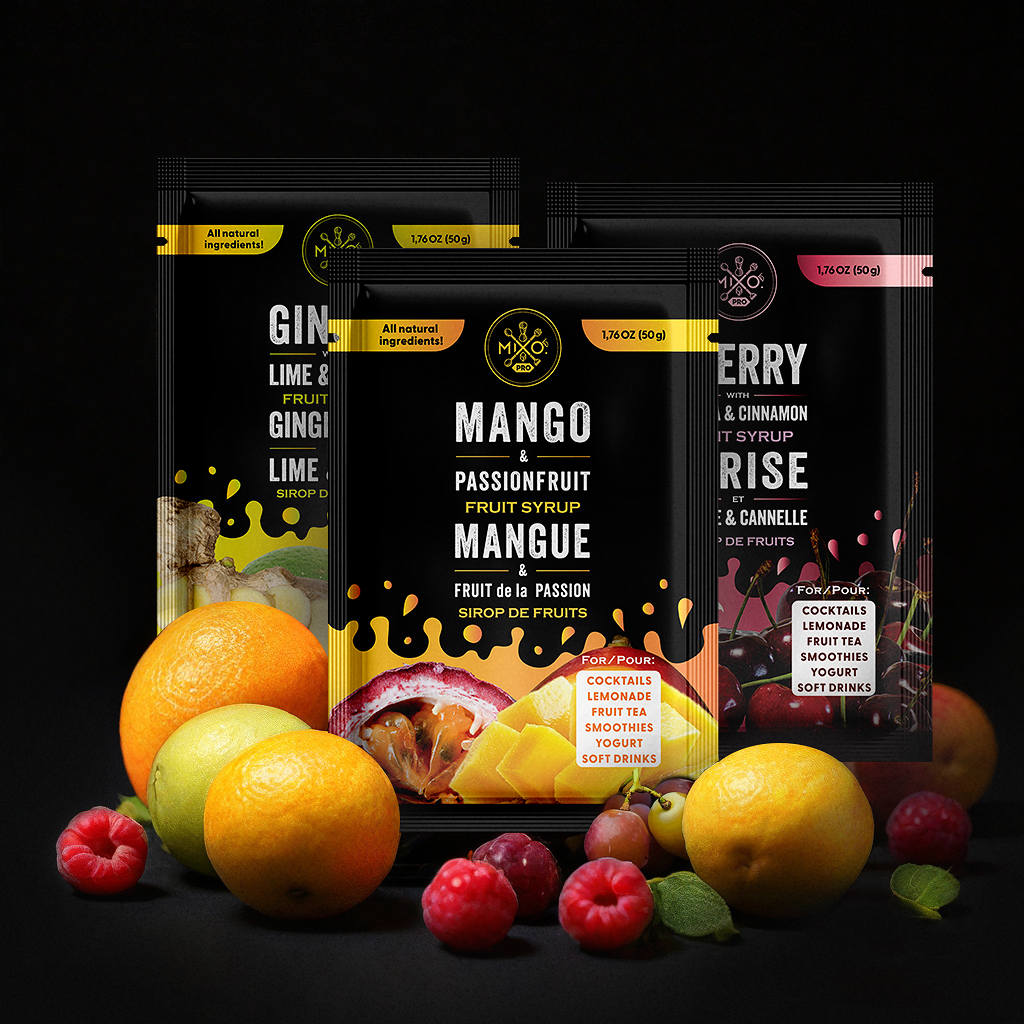 Syrup Single-Serve | Individual packaging | for Cocktails & Mocktails